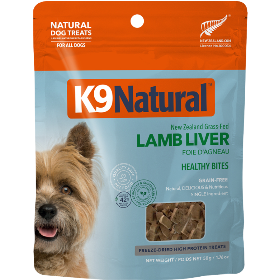 K9 Natural Lamb Liver Bites Grain Free Freeze Dried Dog Treats | Top ...