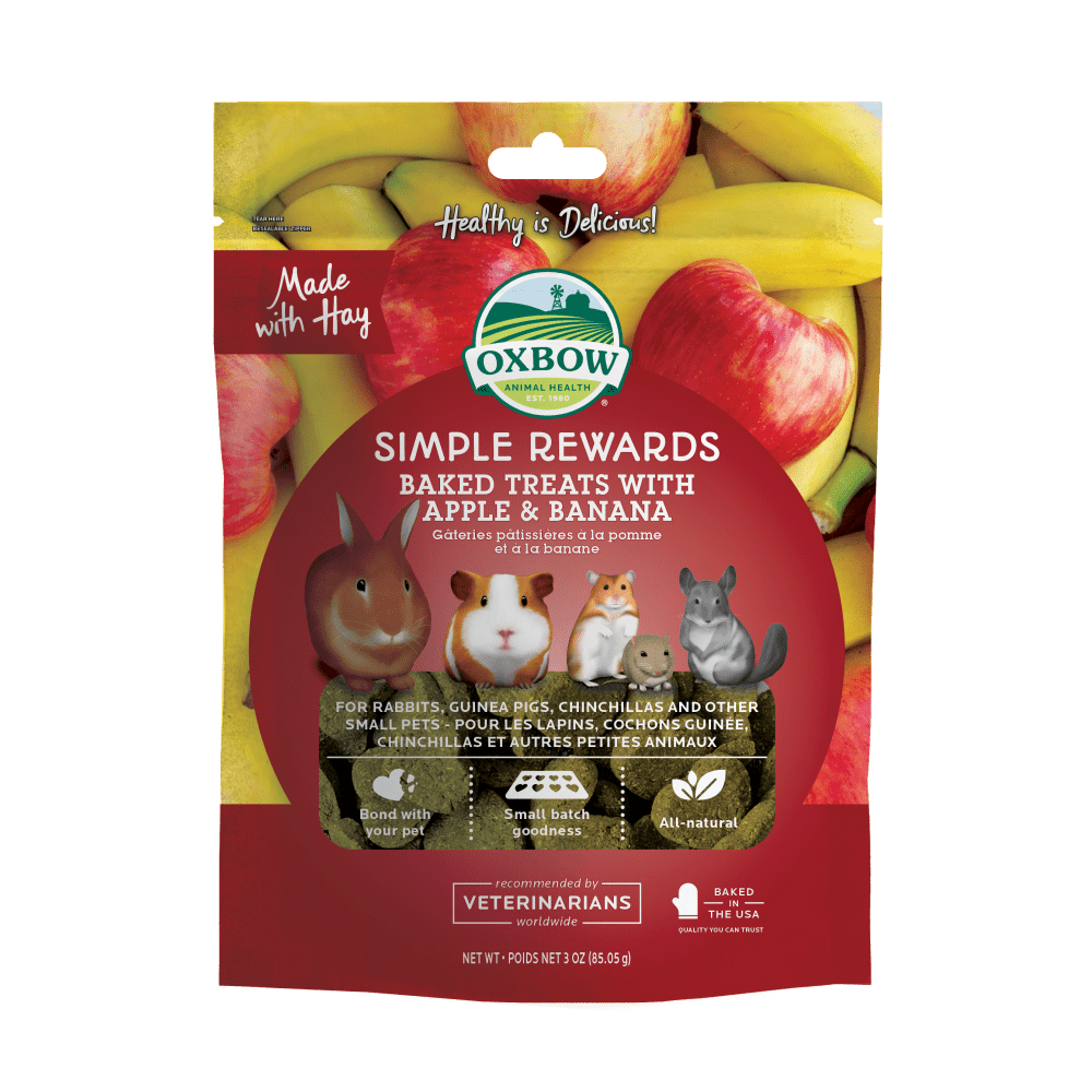 Oxbow Simple Rewards Apple And Banana Treats For Small Animals | Top ...
