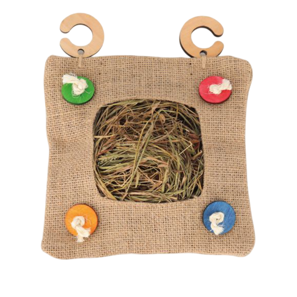 Nature Island Hanging Hay Forager Bag For Small Animals | Top dogs on ...