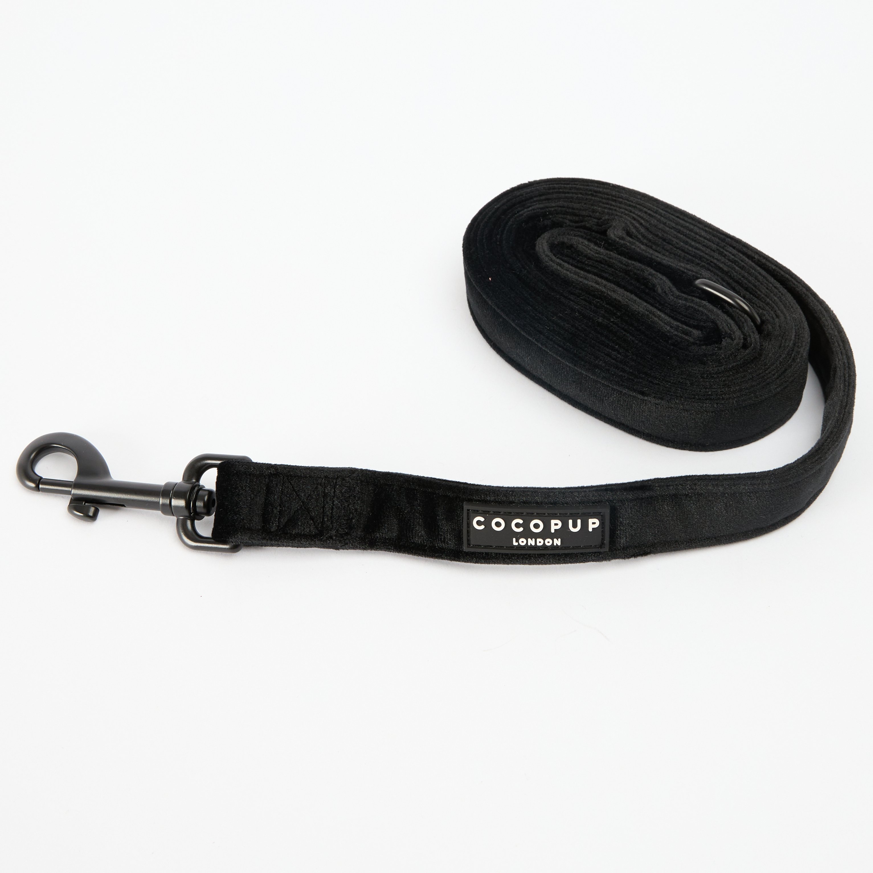 Cocopup London Classic Velvet Dog Lead in Noir Black | Top dogs on ...