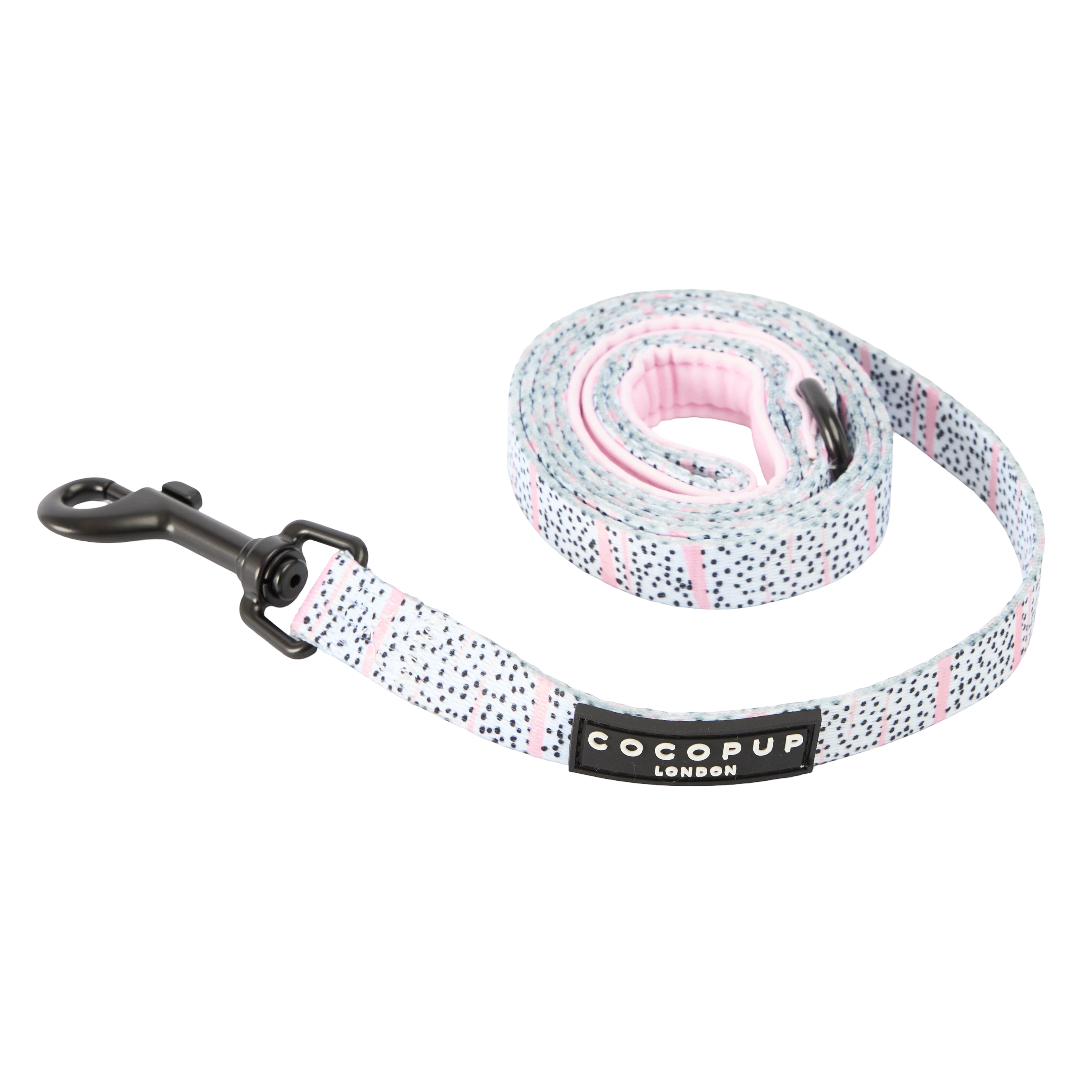 Cocopup London Puppy Dog Lead in Pink Dalmatian | Top dogs on price ...