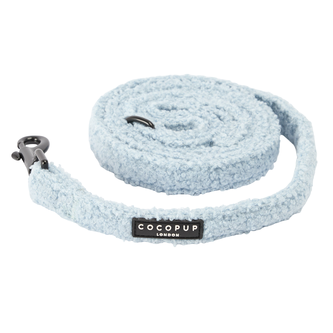 Cocopup London Teddy Dog Lead in Daydream Boucle Blue | Top dogs on ...