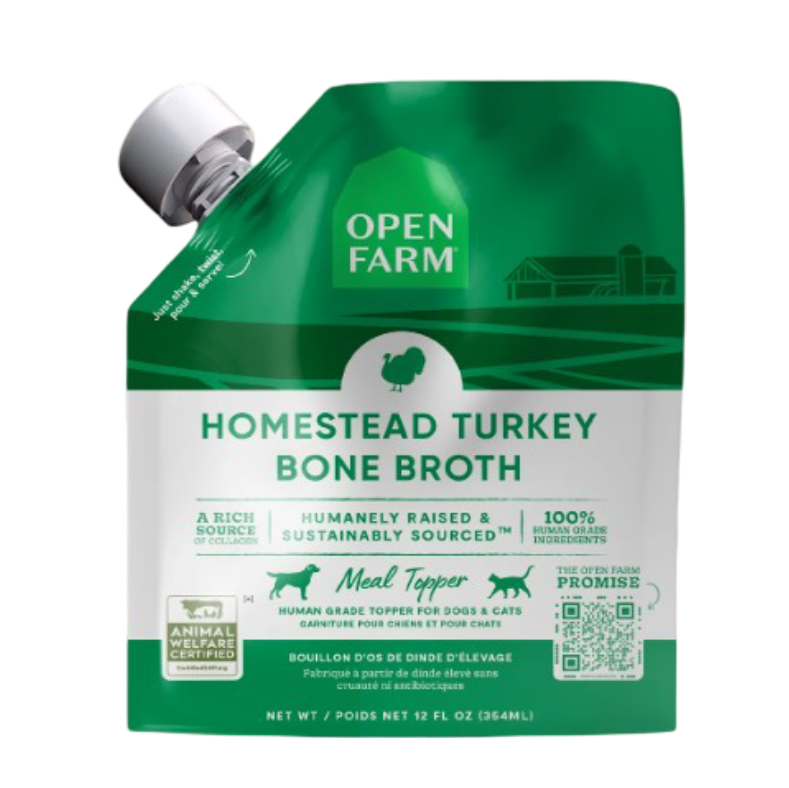 Open Farm Homestead Turkey Bone Broth Meal Topper | Top dogs on price ...