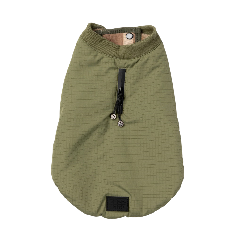 FuzzYard Dog Bomber Jacket in Khaki Green | Top dogs on price | Pet Circle