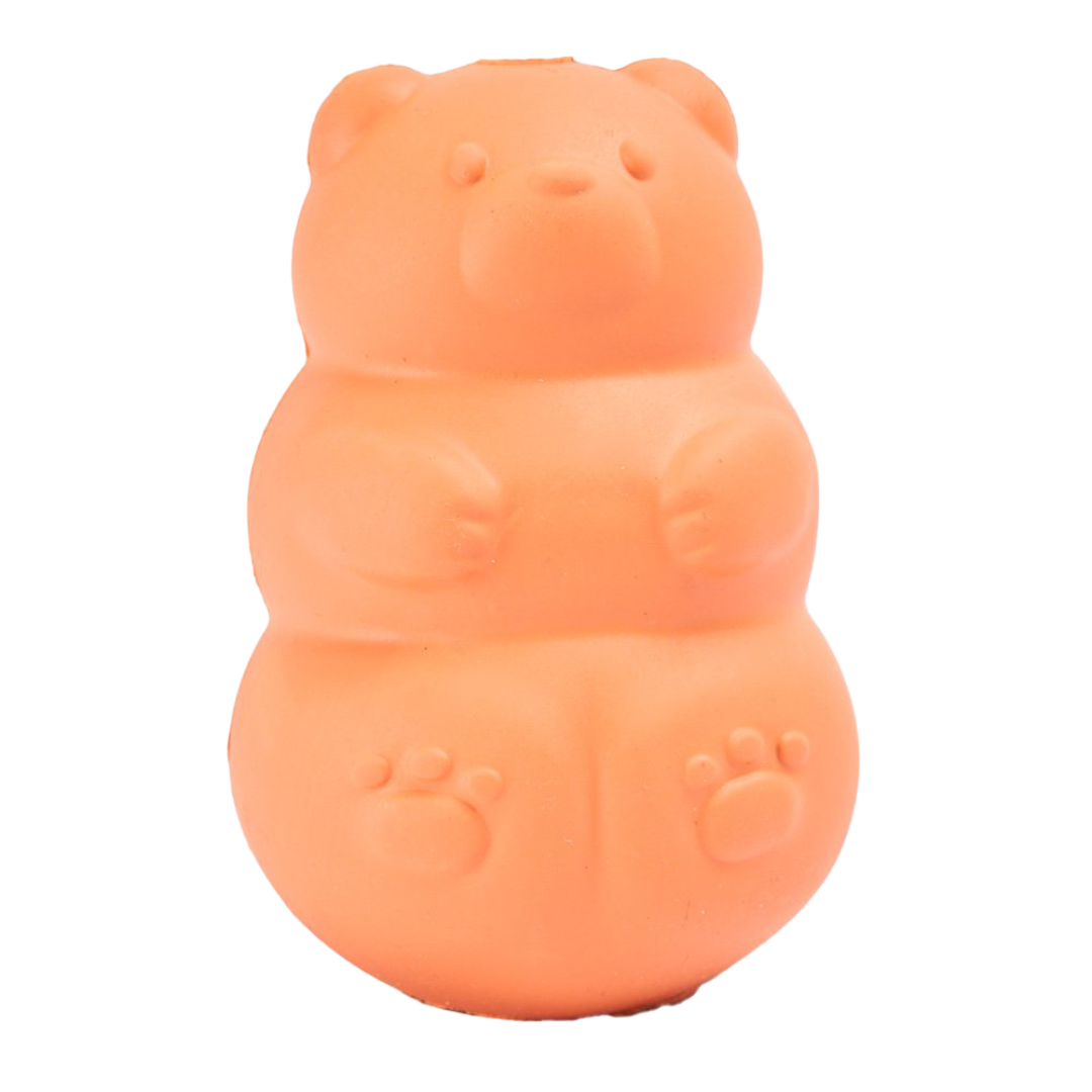 Paws for Life Treat Dispensing Rubber Critter Bear Dog Chew Toy | Top ...