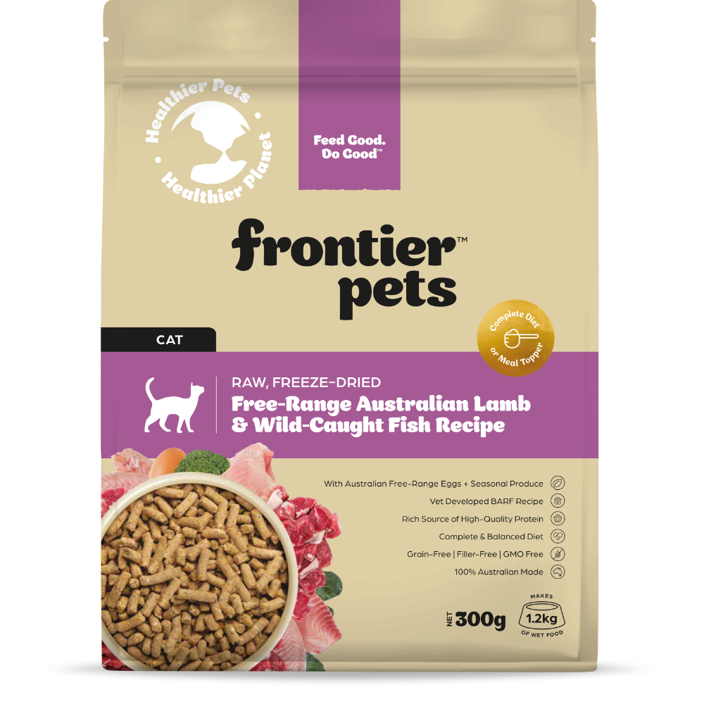 Frontier Pets Adult Lamb And Wild Caught Fish Freeze Dried Cat Food ...