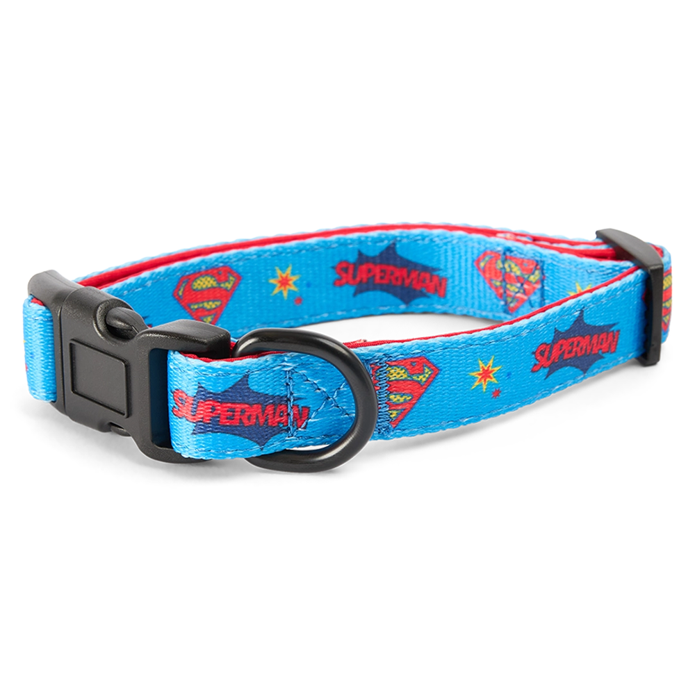Warner Bros Official Superman Blue Dog Collar | Top dogs on price | Pet ...