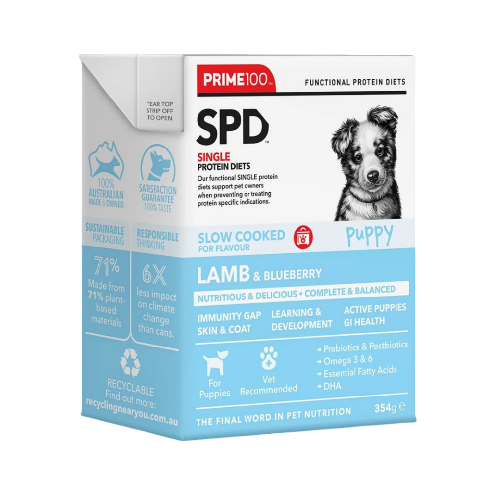 Prime100 SPD Slow Cooked Lamb & Blueberry Puppy Wet Dog Food | Top dogs ...