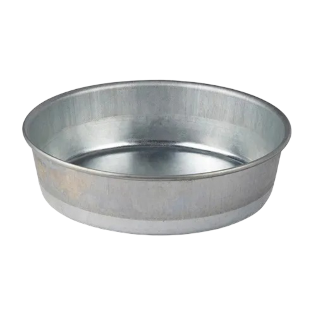 Bainbridge Galvanised Round Feed Plate | Top dogs on price | Pet Circle
