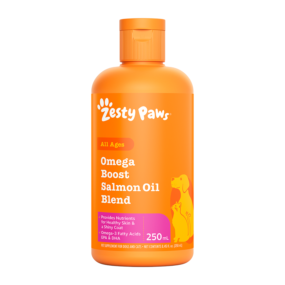 Zesty Paws Omega Boost Salmon Oil Blend For Dogs And Cats | Top dogs on ...