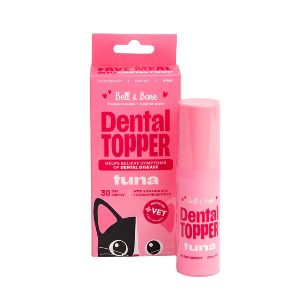 Bell and Bone Tribiotics Dental Topper Spray For Cats Tuna | Top dogs ...
