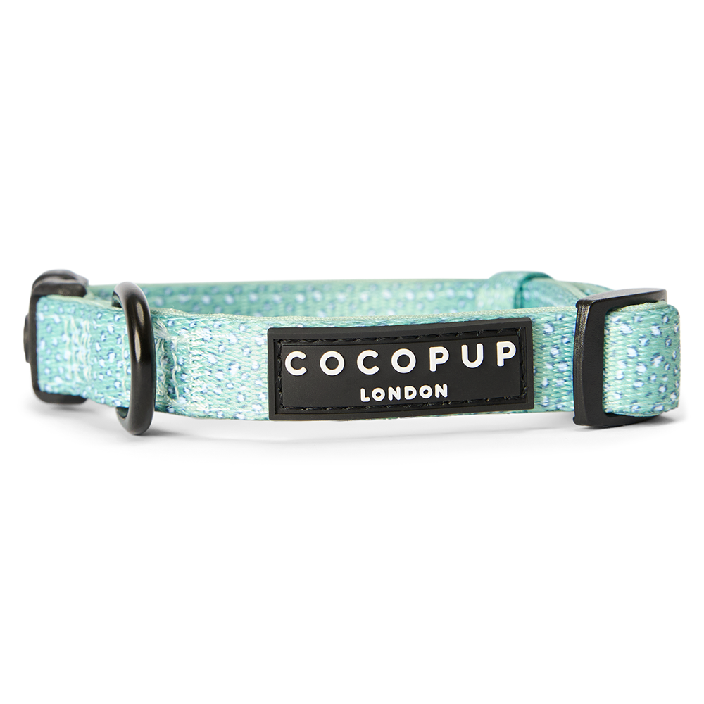 Cocopup London Dog Collar in Sage Leopard Green | Top dogs on price ...
