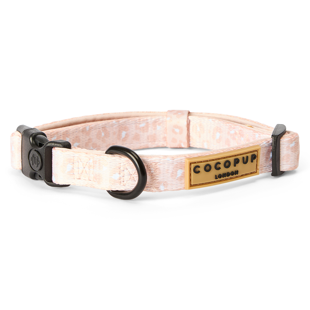 Cocopup London Dog Collar in Nude Chic Leopard Pink | Top dogs on price ...