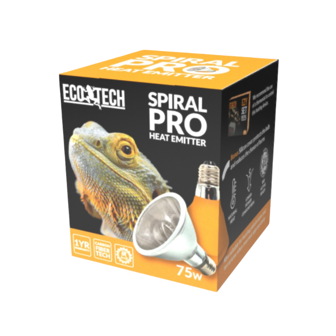 Eco Tech Reptile Spiral Pro Carbon Fibre Tech Heat Emitter 75w | Top ...