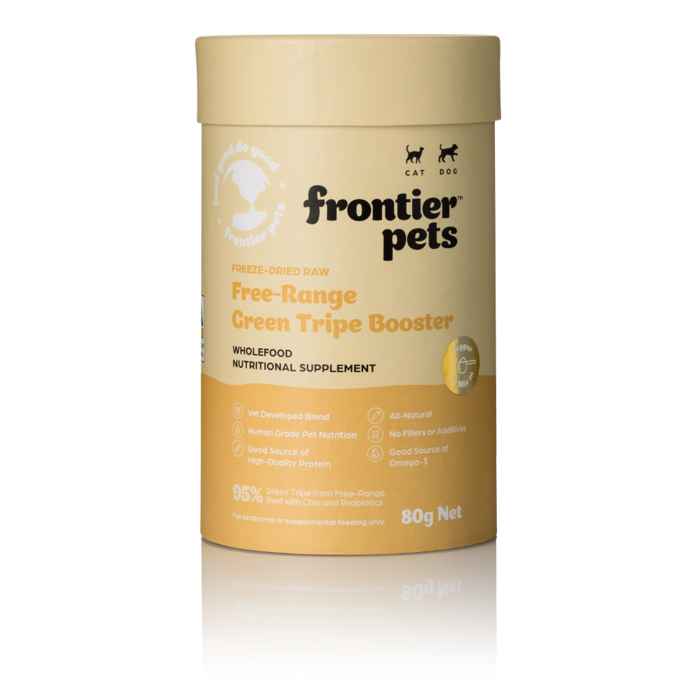 Frontier Pets Freeze Dried Raw Green Tripe Booster For Dogs And Cats ...