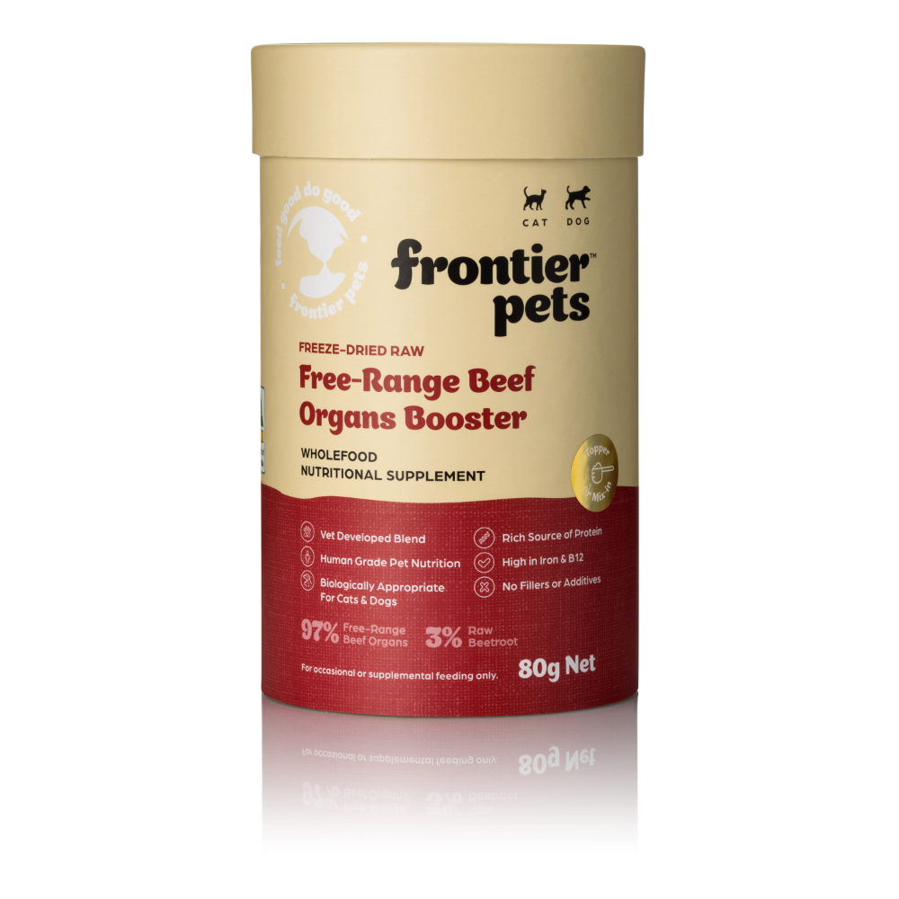 Frontier Pets Freeze Dried Raw Beef Organs Booster For Dogs And Cats ...