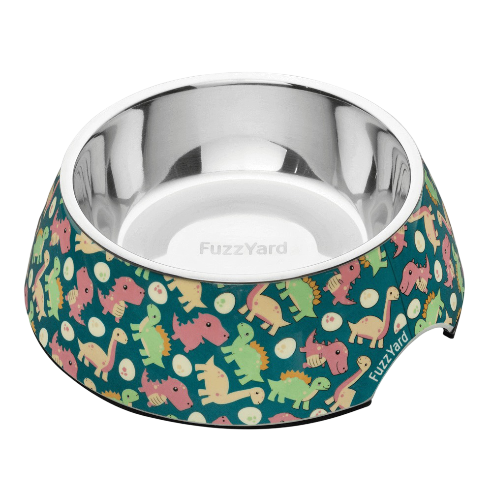 FuzzYard Dinosaur Land Easy Feeder Pet Bowl | Top dogs on price | Pet ...