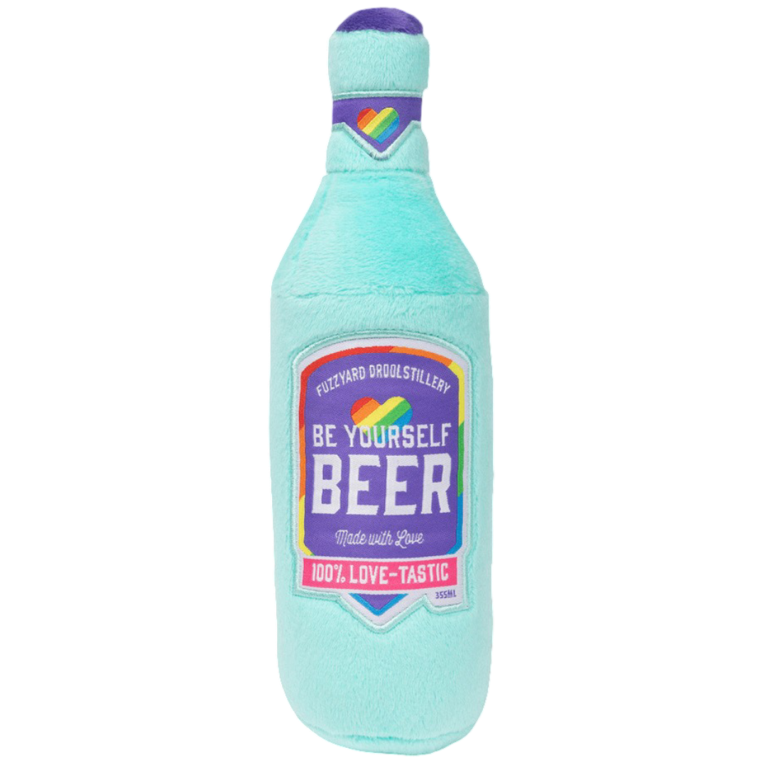 FuzzYard Dog Toy Be Yourself Beer | Top dogs on price | Pet Circle