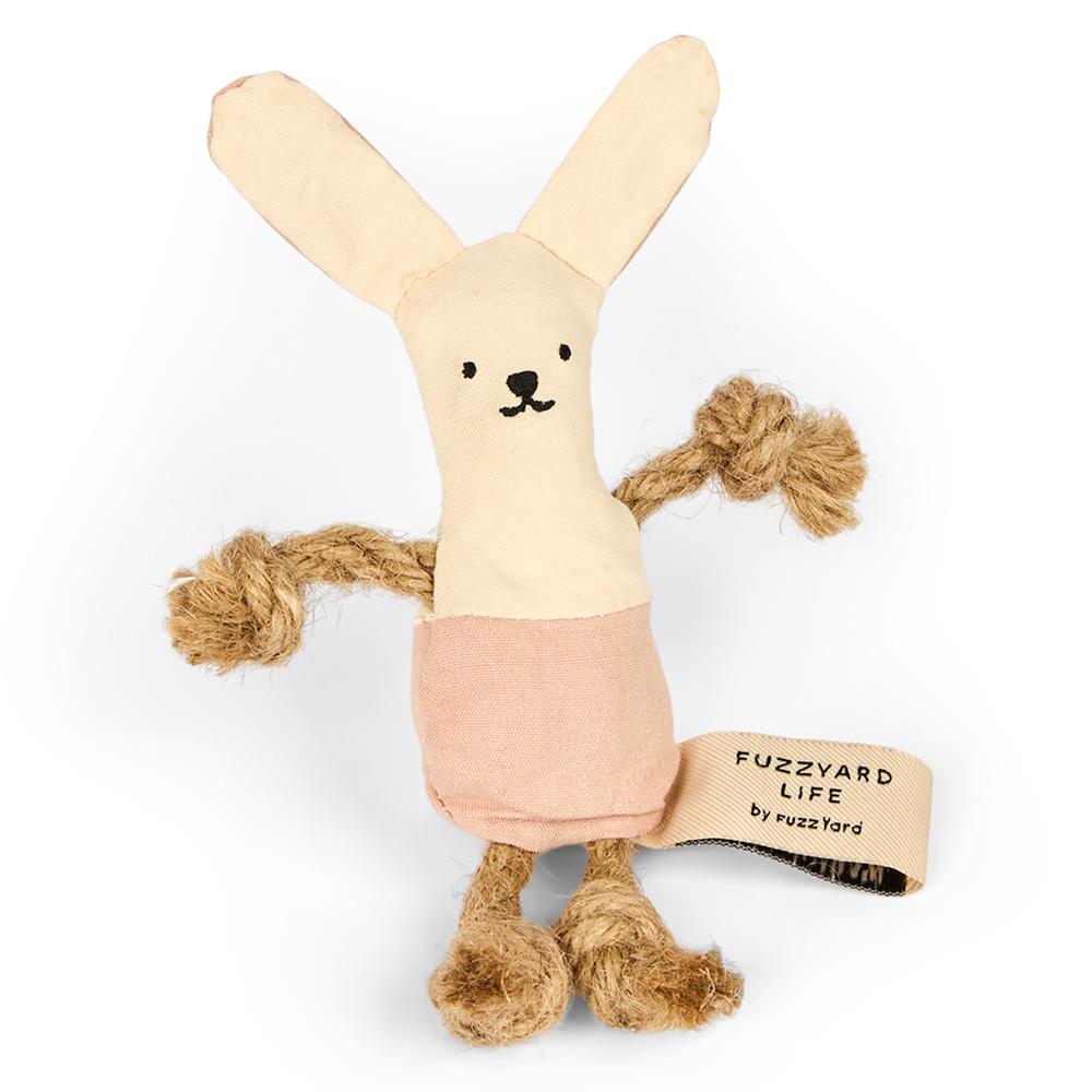 FuzzYard Life Life Cat Toy Bunny Soft Blush | Top dogs on price | Pet ...