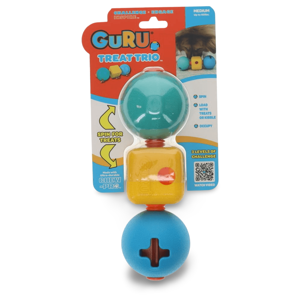 GURU Guru Treat Dispensing Rolling Dog Toy Trio | Top dogs on price ...