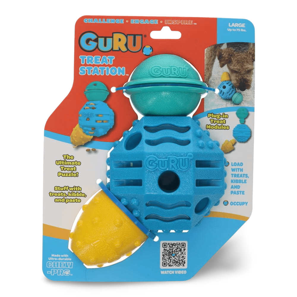 GURU Guru Treat Dispensing Bouncy Dog Toy Station | Top dogs on price ...