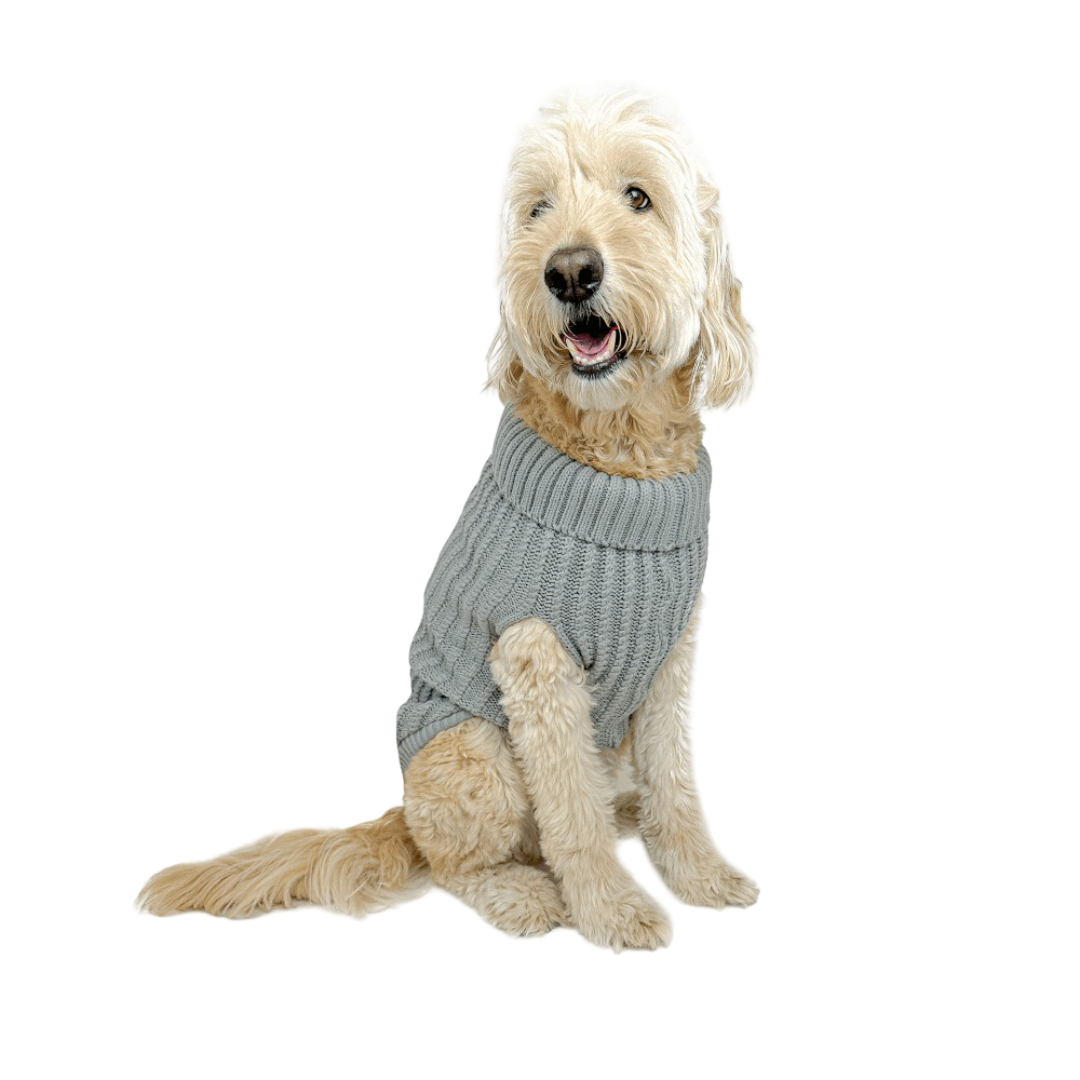 Huskimo Jumper Cali Knit Fog Grey | Top dogs on price | Pet Circle