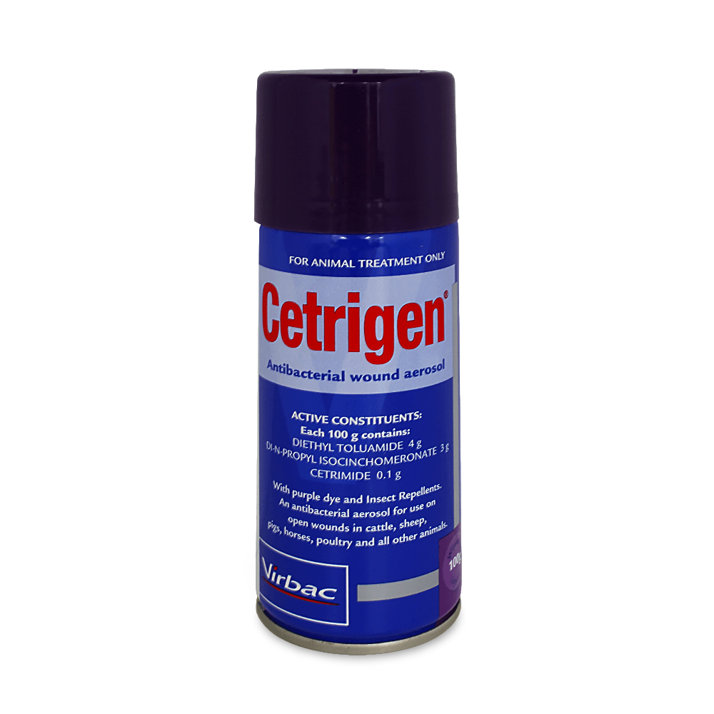 Virbac Equine Cetrigen Antibacterial Wound Spray Aerosol | Top dogs on ...