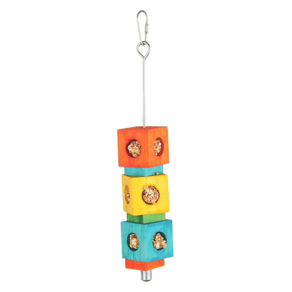Nature Island Foraging Cube Hanging Bird Toy | Top dogs on price | Pet ...