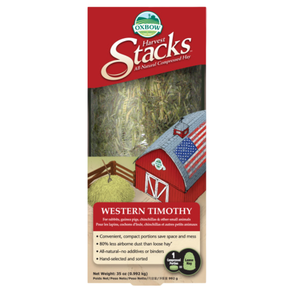 Oxbow Harvest Stacks Western Timothy Grass Hay For Small Animals | Top ...