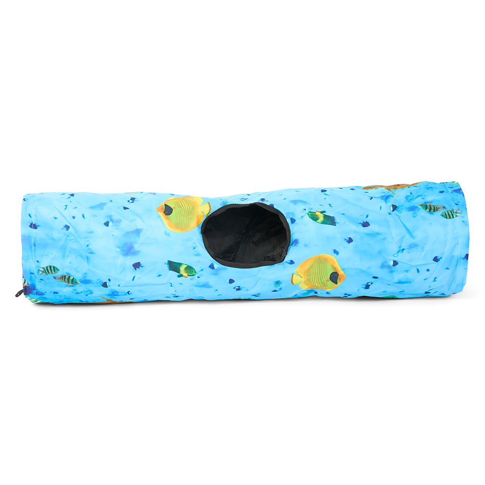 Paws for Life Aquarium Look Cat Tunnel With Hanging Fish | Top dogs on ...