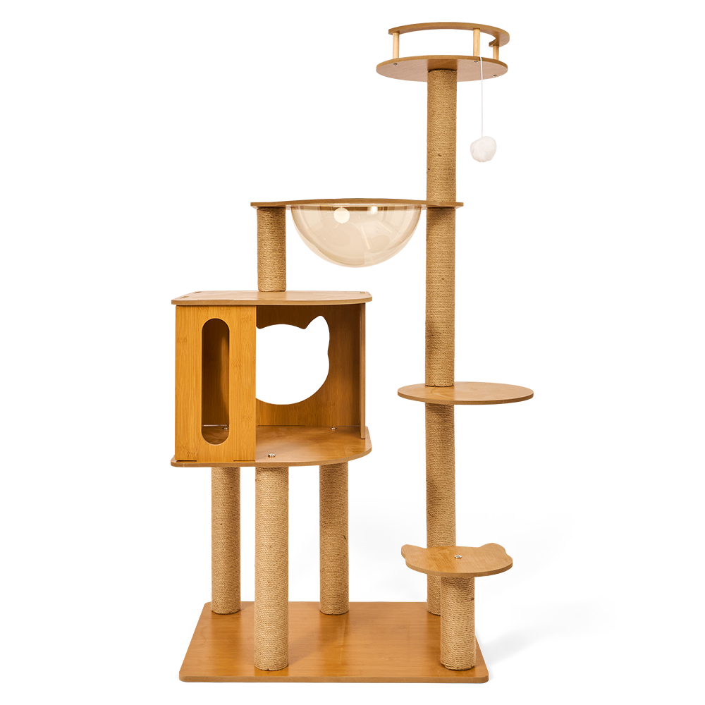 Paws for Life Tall Cat Scratching Tree Natural | Top dogs on price ...