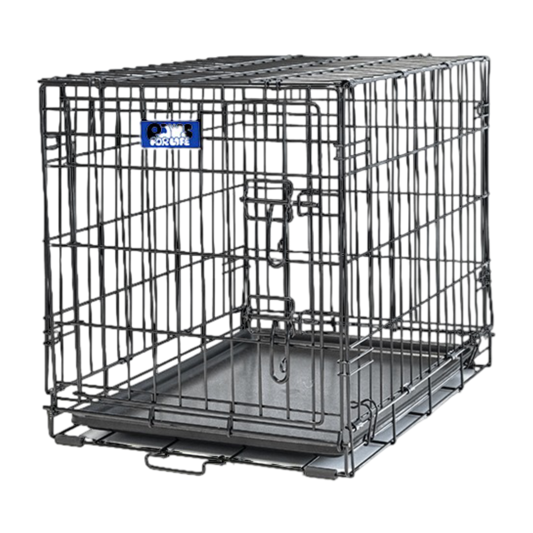 Paws for Life Foldable Metal Wire Dog Crate with Tray | Top dogs on ...