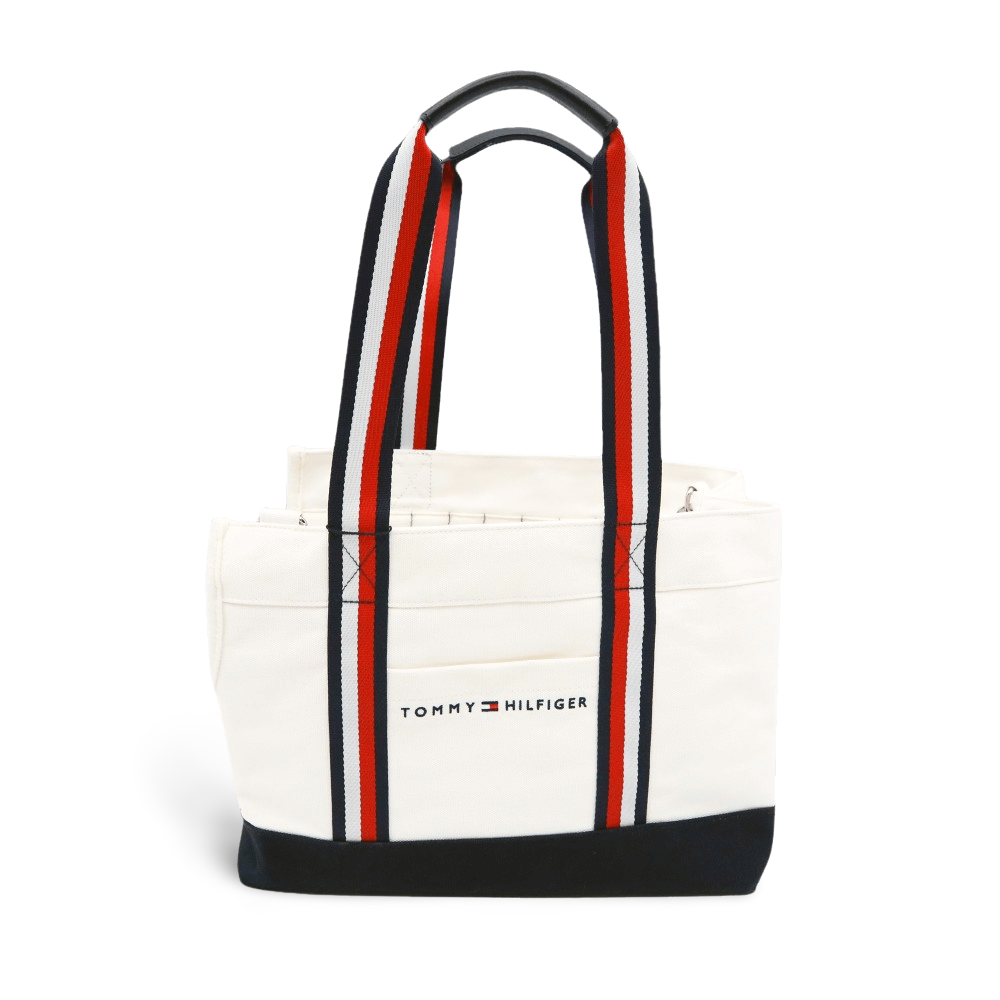Tommy Hilfiger Canvas Dog Tote White | Top dogs on price | Pet Circle