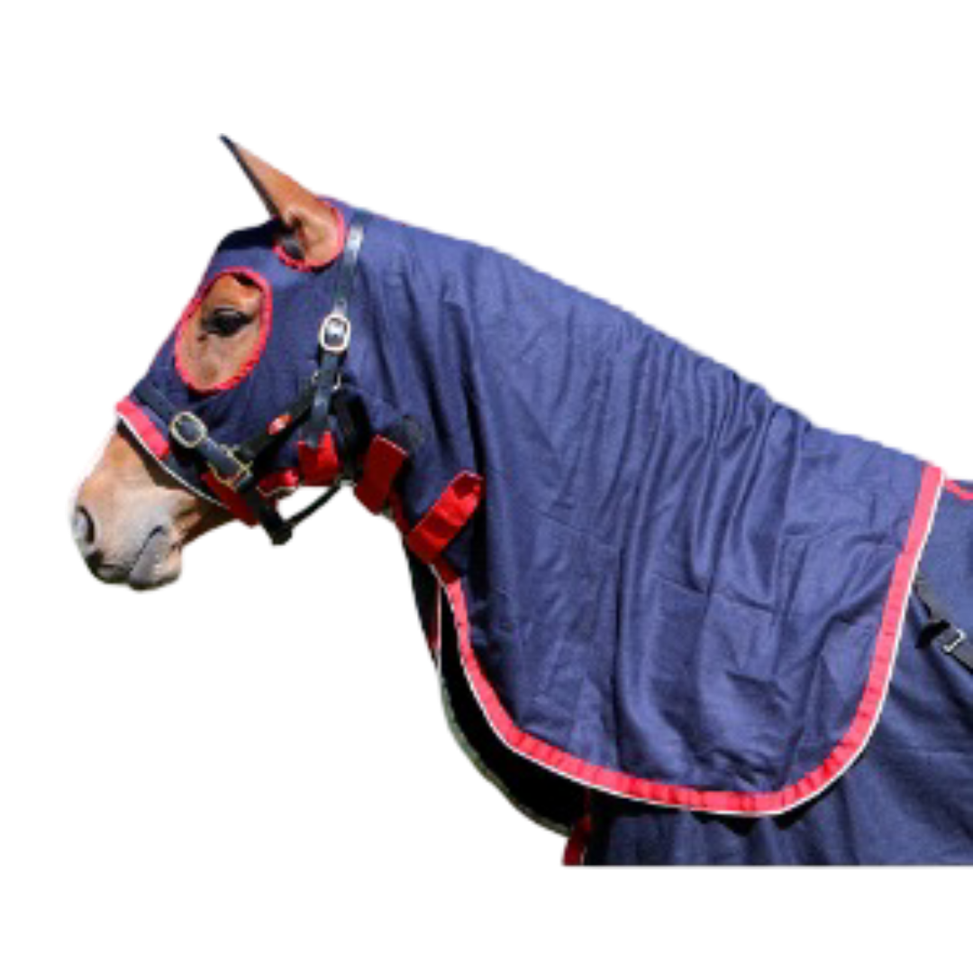 Zilco Navy Stadium Wool Hood For Horses | Top dogs on price | Pet Circle