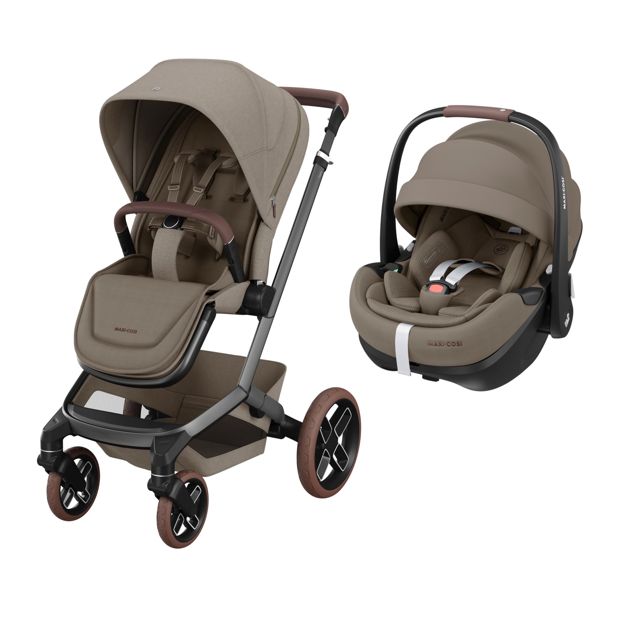Maxi Cosi Fame Stroller & Pebble 360 Pro 2 Capsule Bundle | Baby Bunting NZ