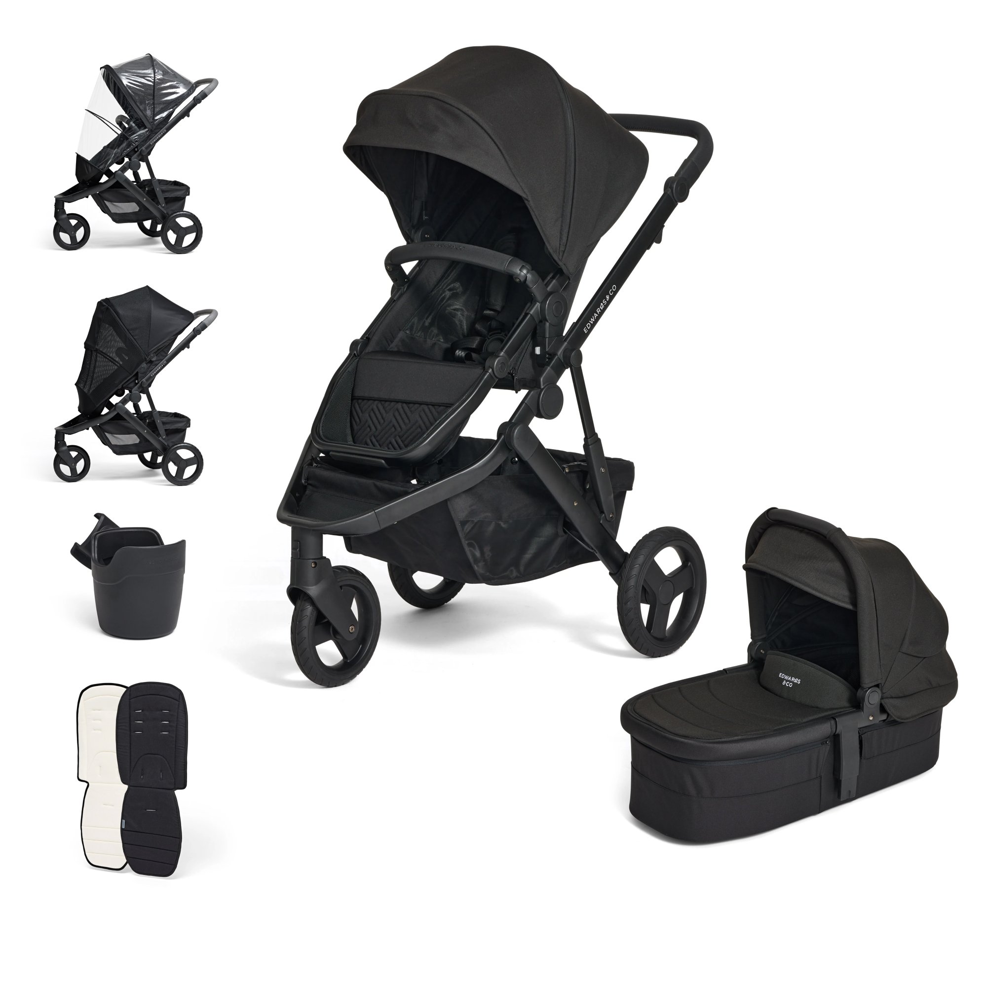 Edwards & Co Oscar NU Carry Cot Bundle | Baby Bunting NZ